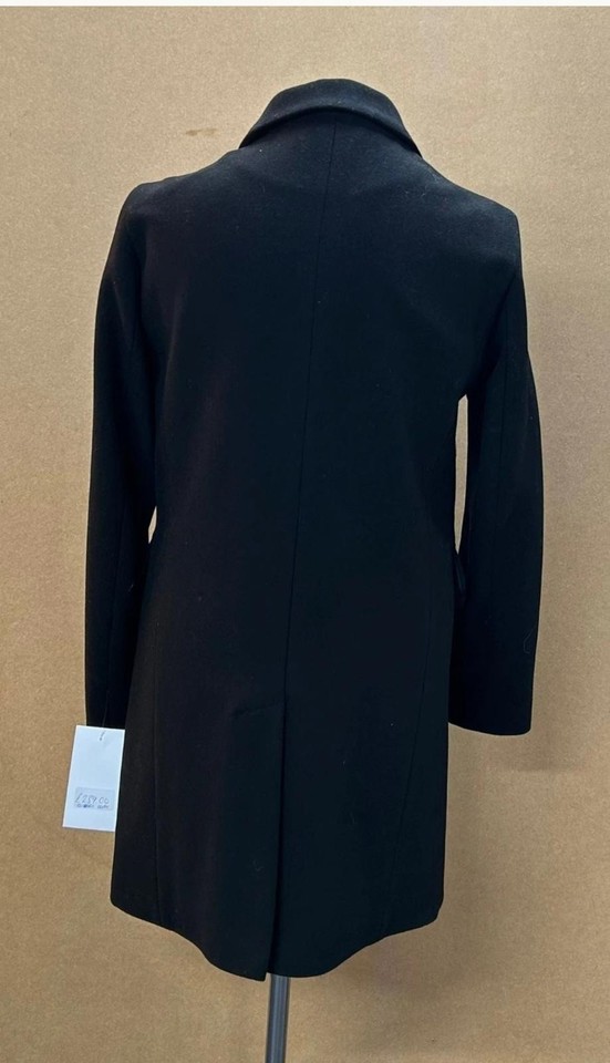 Made In London Black wool Crombie Style Men's Coat | eBay UK