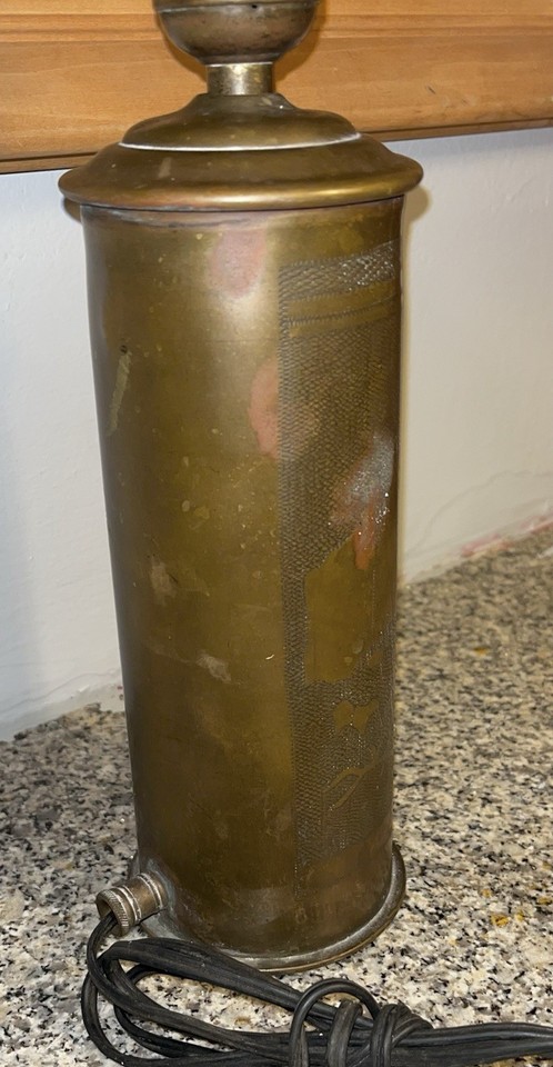 World War 1 WW1 French Trench Art Lamp France Soldier in Uniform ...