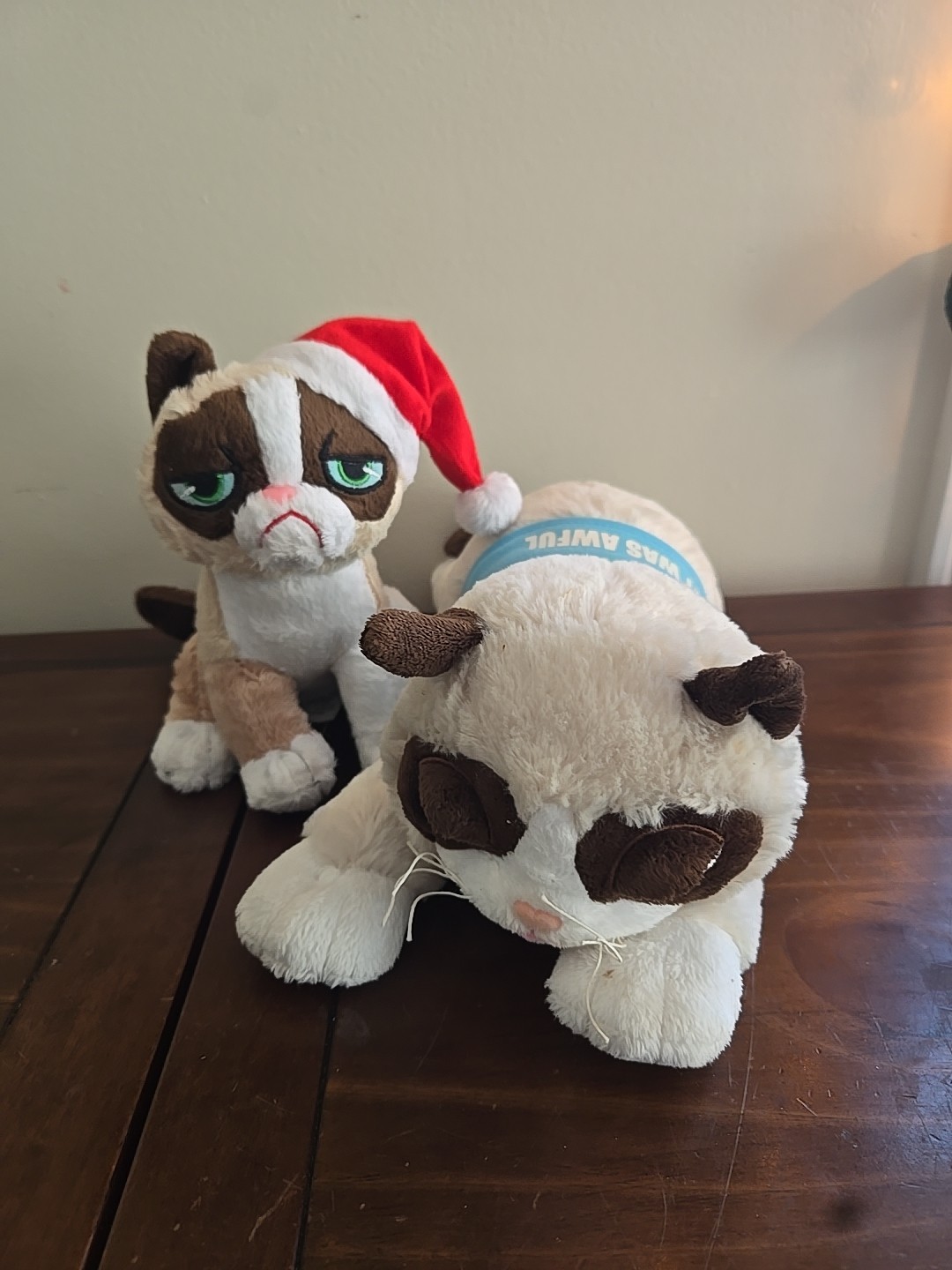 Grumpy Cat Lot Christmas 10" Plush Toy I Had Fun Once It Was Awful T ...