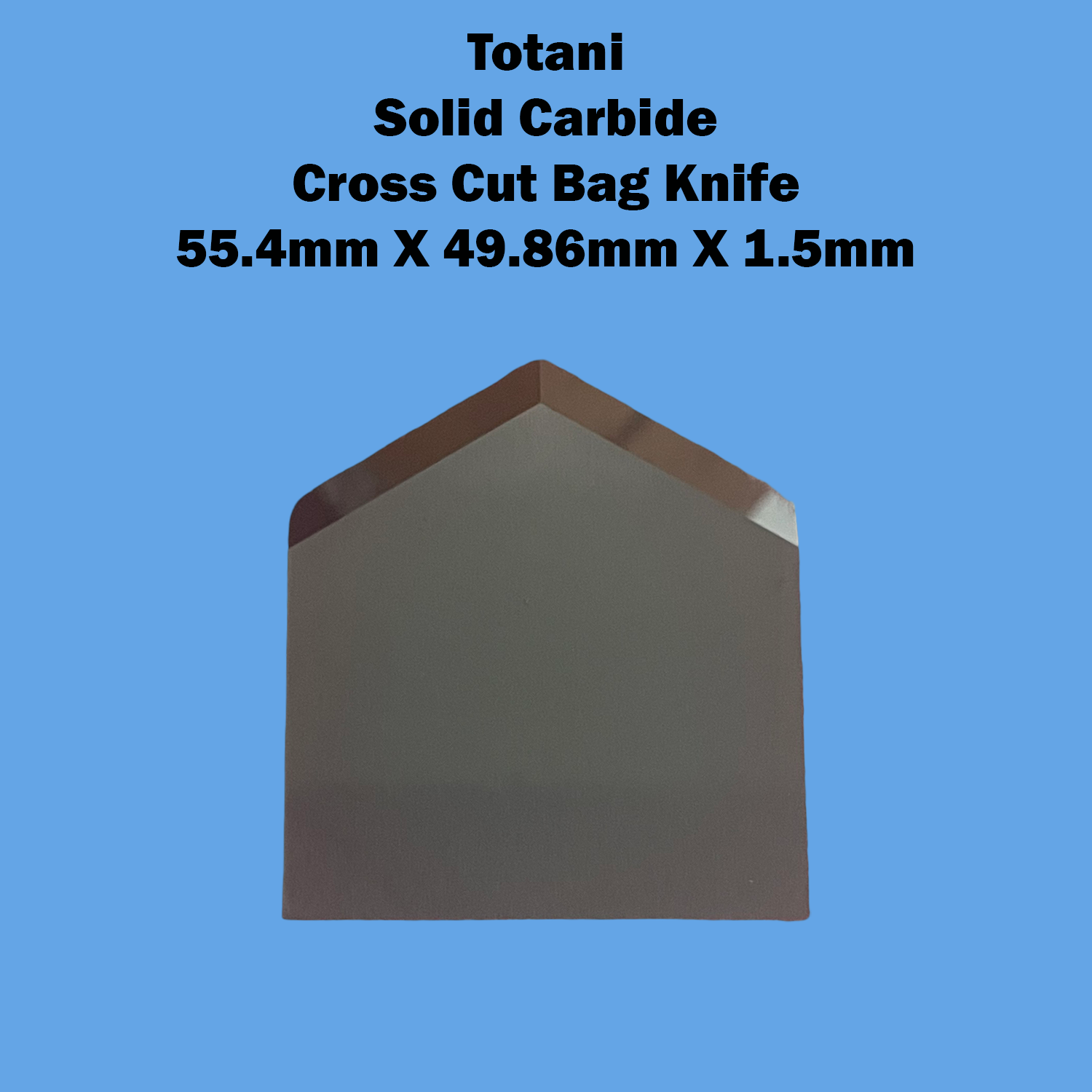 Totani Cross Cut Bag Knife - Solid Carbide - 55.4 X 49.86 X 1.5mm | eBay