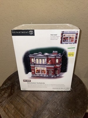 Dept 56 "Harley Davidson City Dealership" 59202 Christmas In The City ...