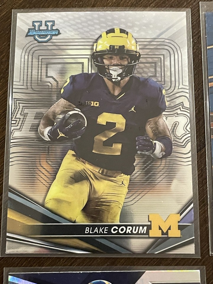 Michigan Wolverines College Football Card Lot w/ Blake Corum, Charles ...