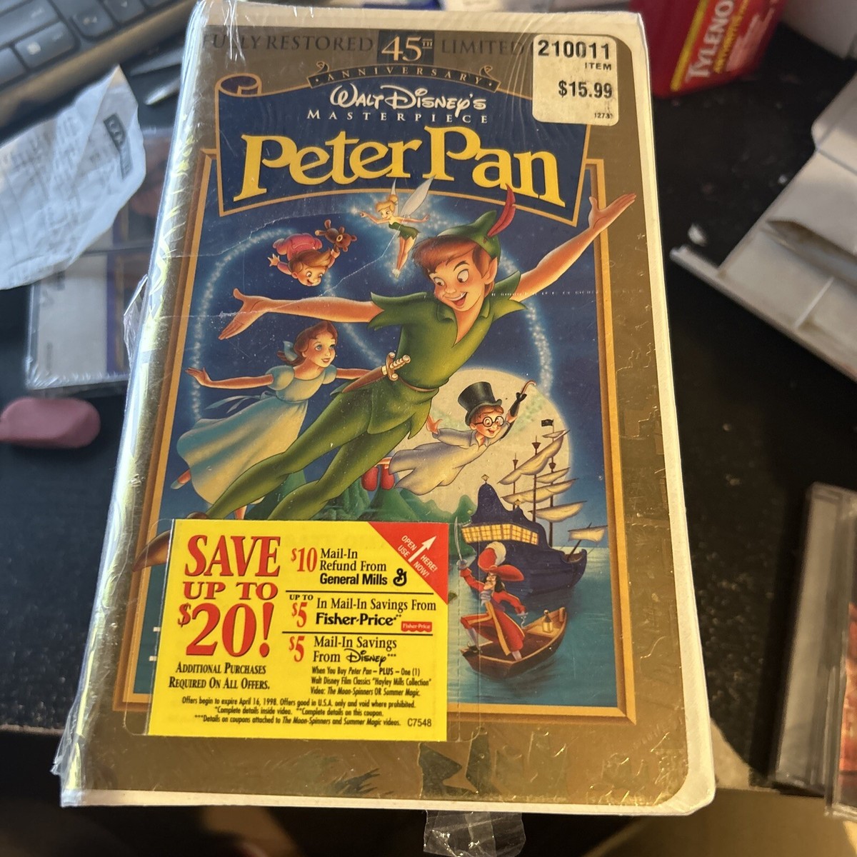 Capa Peter Pan Vhs Peter Pan (1953) CAV [960 CS] – Hollywood