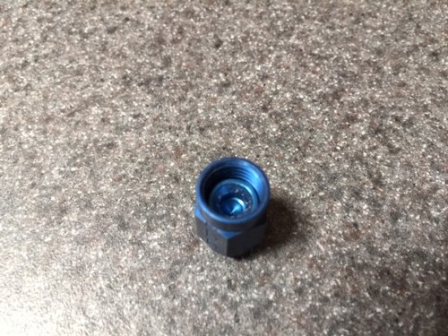 AN929-3D Cap Assy, Pressure Seal Flared Tube Fitting Anodized Aluminum ...