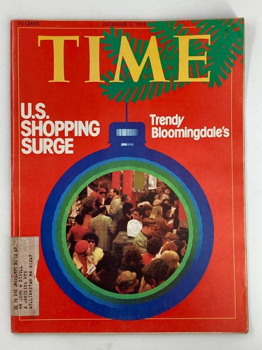 VTG Time Magazine December 1 1975 U.S. Shopping Surge Trendy ...