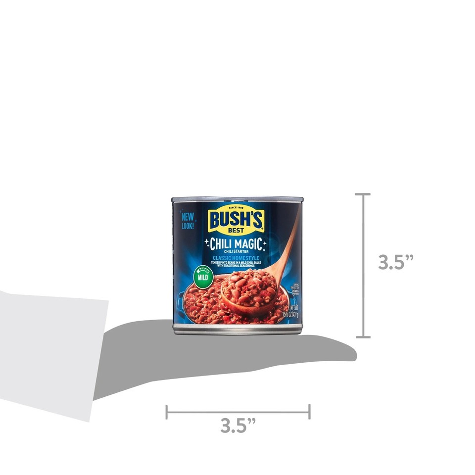 (4 pack) BUSH'S Chili Magic Chili Starter, Traditional Mild, 16 oz. | eBay