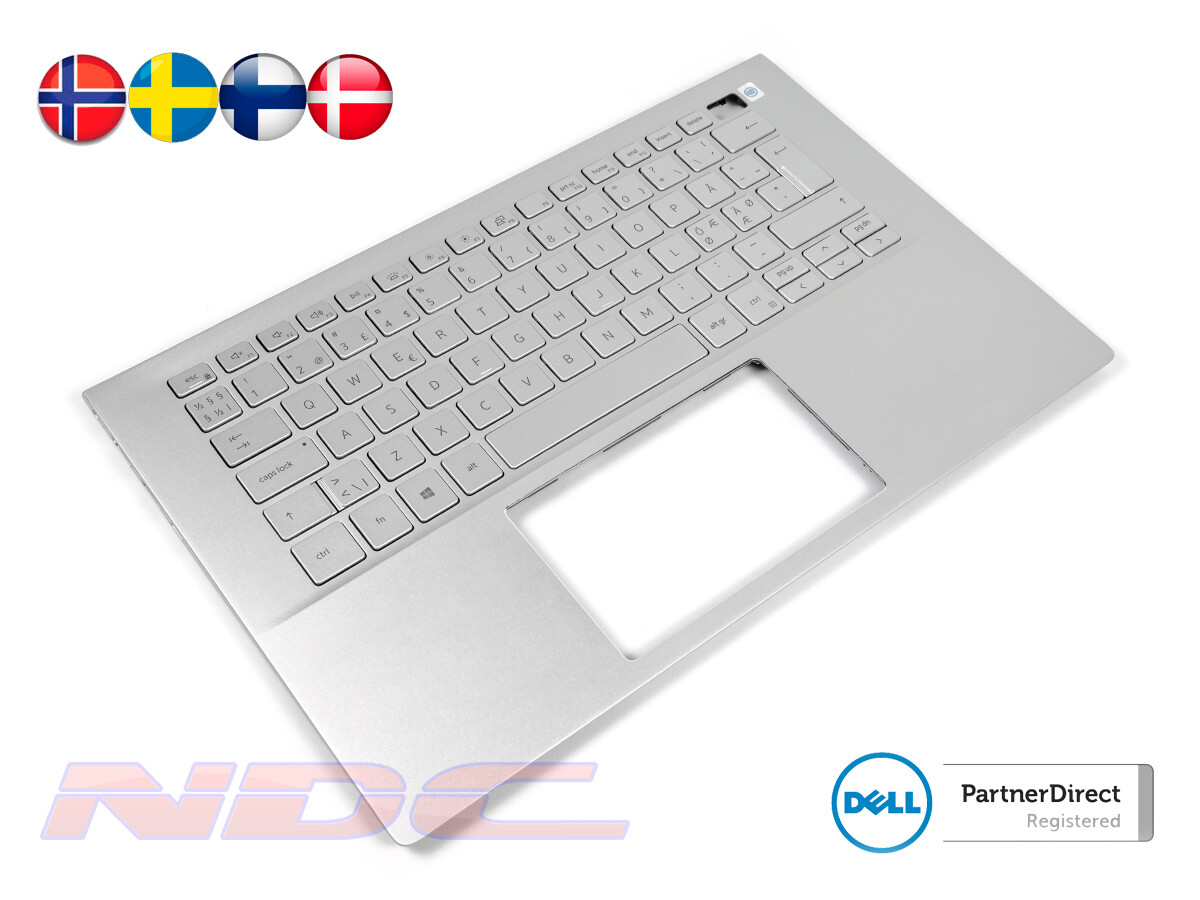 Dell Inspiron 5401/5402/5405 Palmrest & NORDIC Backlit Keyboard 09TNWY ...