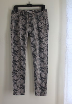 CAbi Jeans Pants Diamondback Snake Print Style #958 Skinny Womens Sz 4 ...