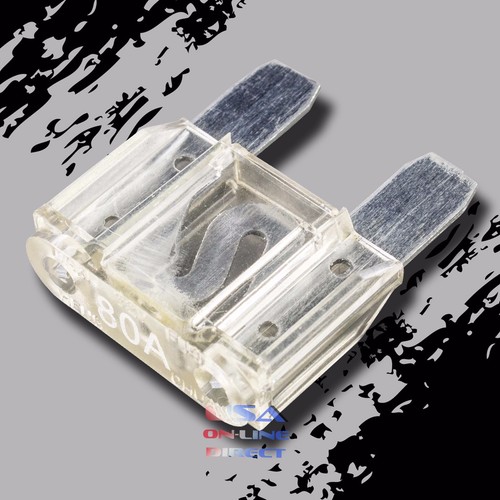 10pcs 80a AMP Platinum Large Blade Audio Maxi Fuse Car Marine Auto ...