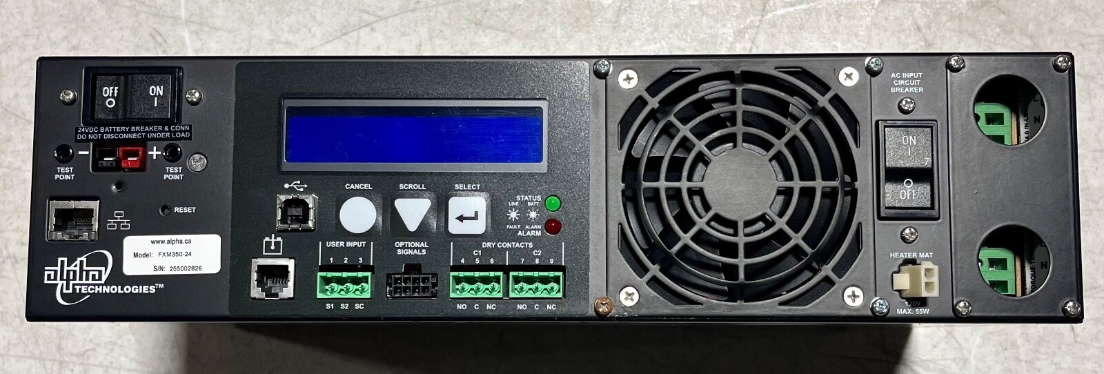 Alpha Technologies Uninteruptable Power Supply FXM 650-48 Unit Only No ...