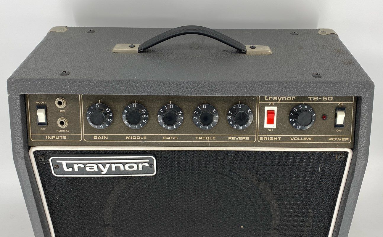 VTG Traynor TS-50 1970s Black 20 Watts 3-Band EQ Combo Electric Guitar ...