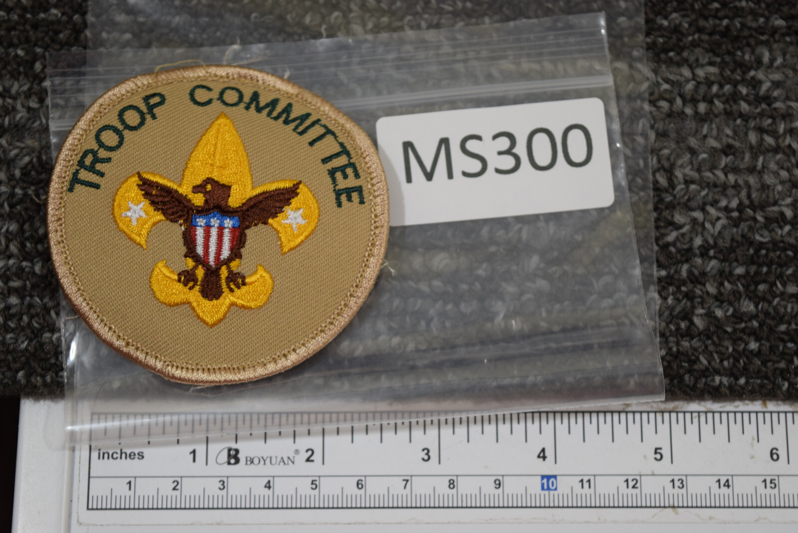 Boy Scout TROOP COMMITTEE Role Rank Round Emblem Uniform Shirt BSA ...