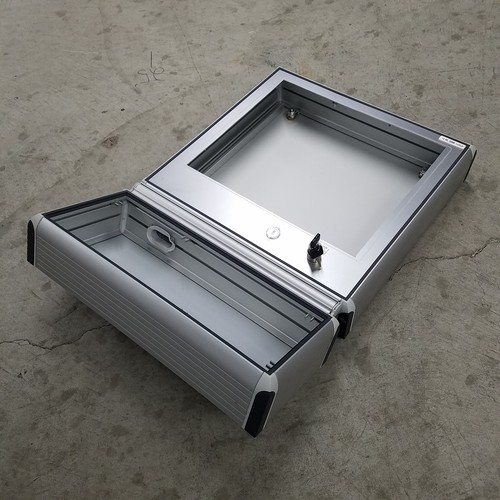 Rittal 6382.009 Opti-Panel Enclosure, 21" x 20" x 4", Aluminum - USED ...