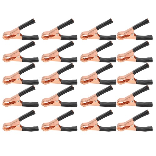 20Pcs Electric Test Clip 50A Rated Current 22mm Opening Test Clamp For ...