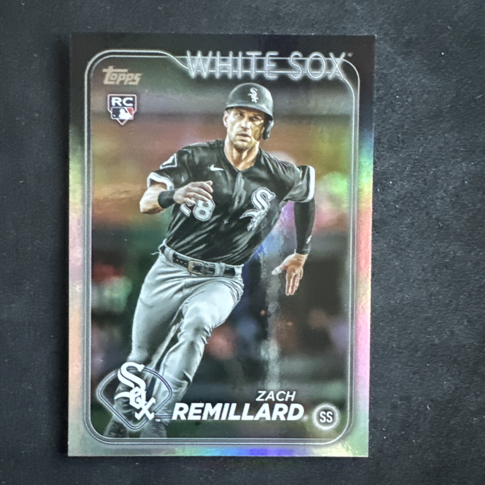 2024 Topp Series 1 Zach Remillard Rainbow Foil Rookie White Sox #222 RC ...