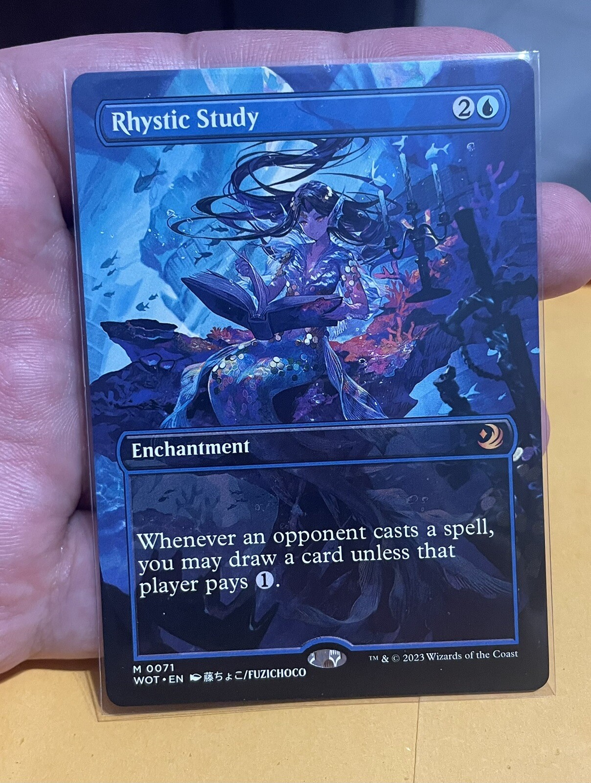 Rhystic Study (Anime Borderless) Wilds of Eldraine: Enchanting Tales ...