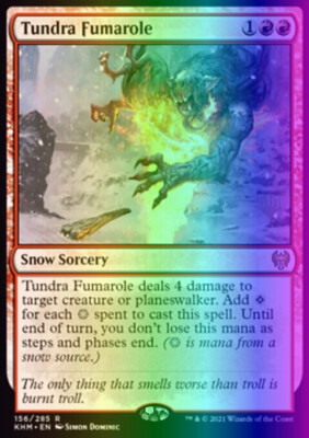 MTG Magic the Gathering Tundra Fumarole (156p/169) Kaldheim Promos LP ...