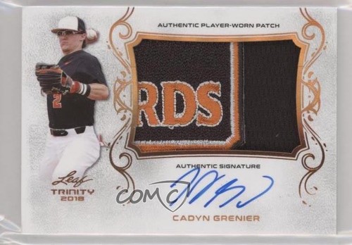2018 Leaf Trinity Patch Auto Cadyn Grenier #PA-CG1 Patch Auto | eBay