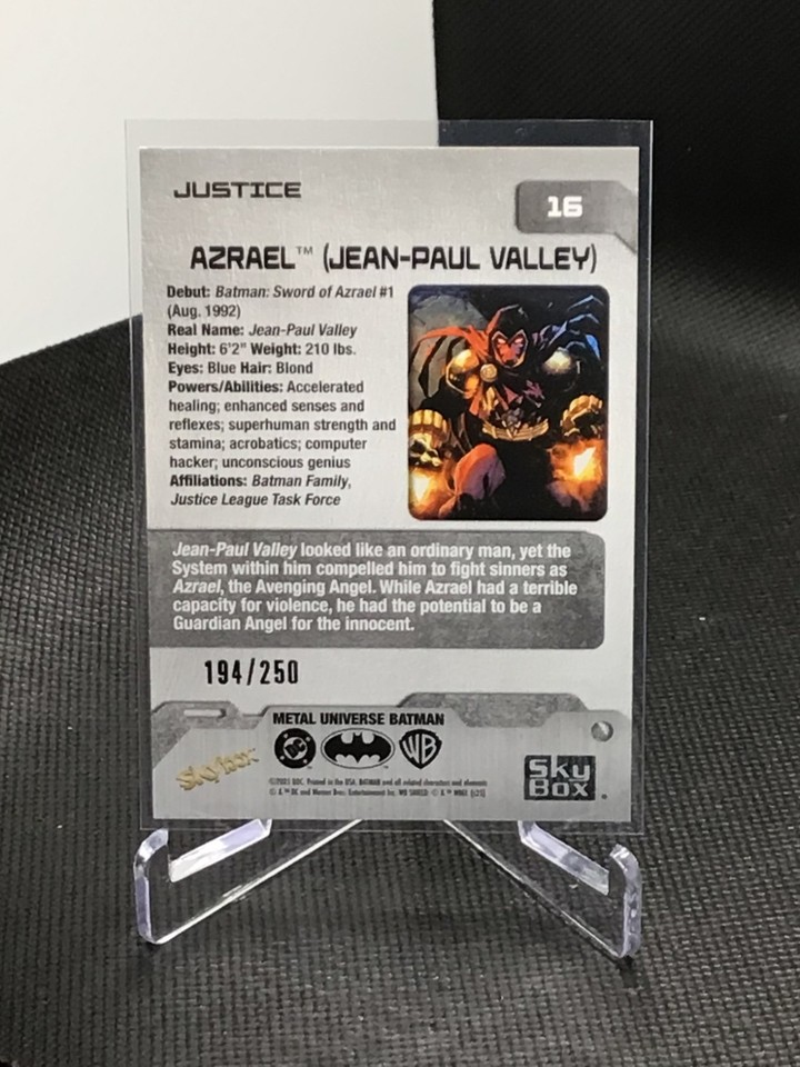 2025 SkyBox Metal Universe Batman #16 Azrael (JPV)Justice /250 | eBay