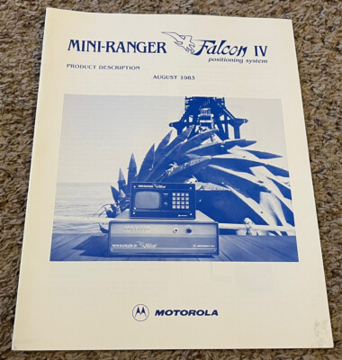 1983 Motorola Mini Ranger Falcon IV Positioning System Sales Brochure ...