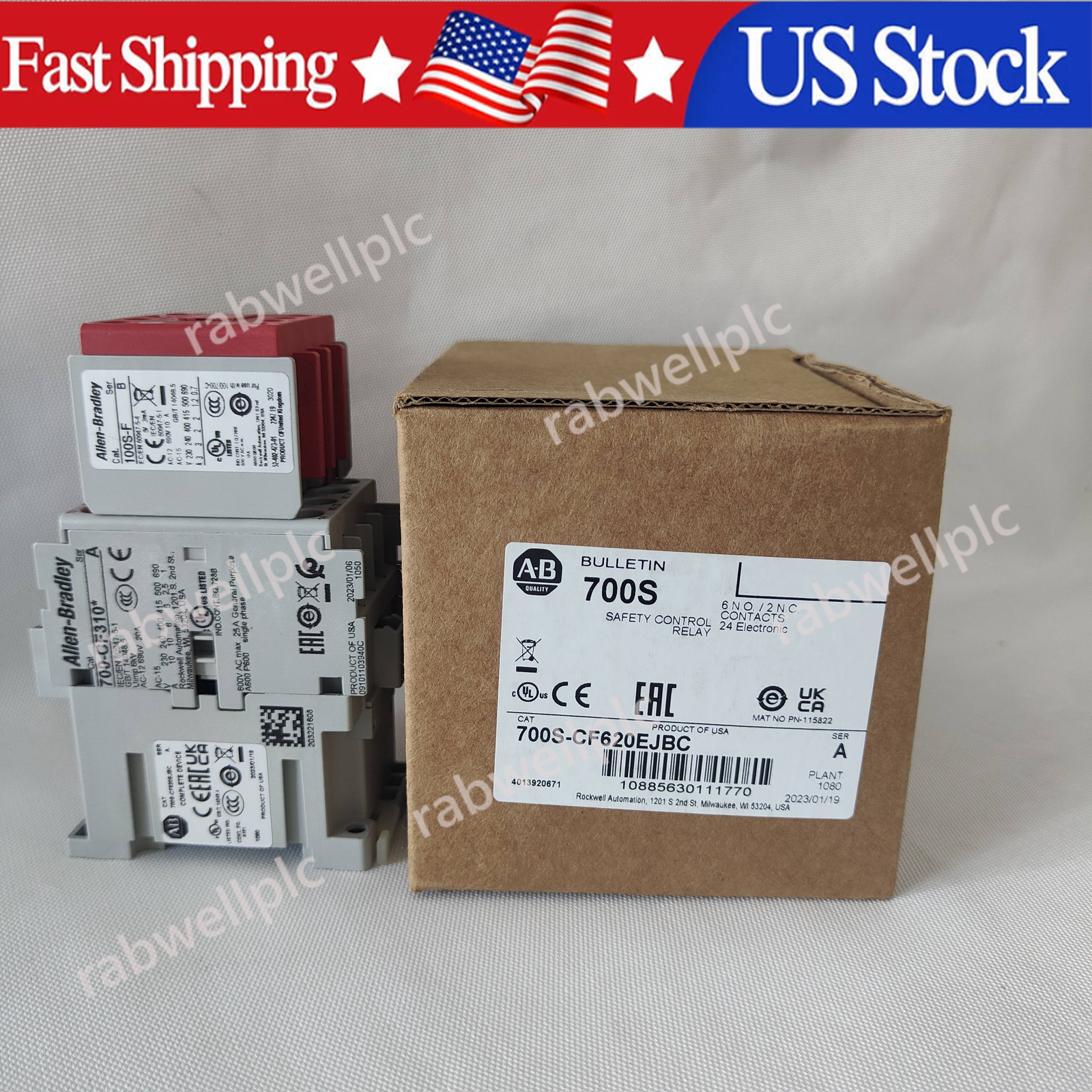 New Allen-Bradley 700S-CF620EJBC Safety Control Relay AB 700SCF620EJBC ...