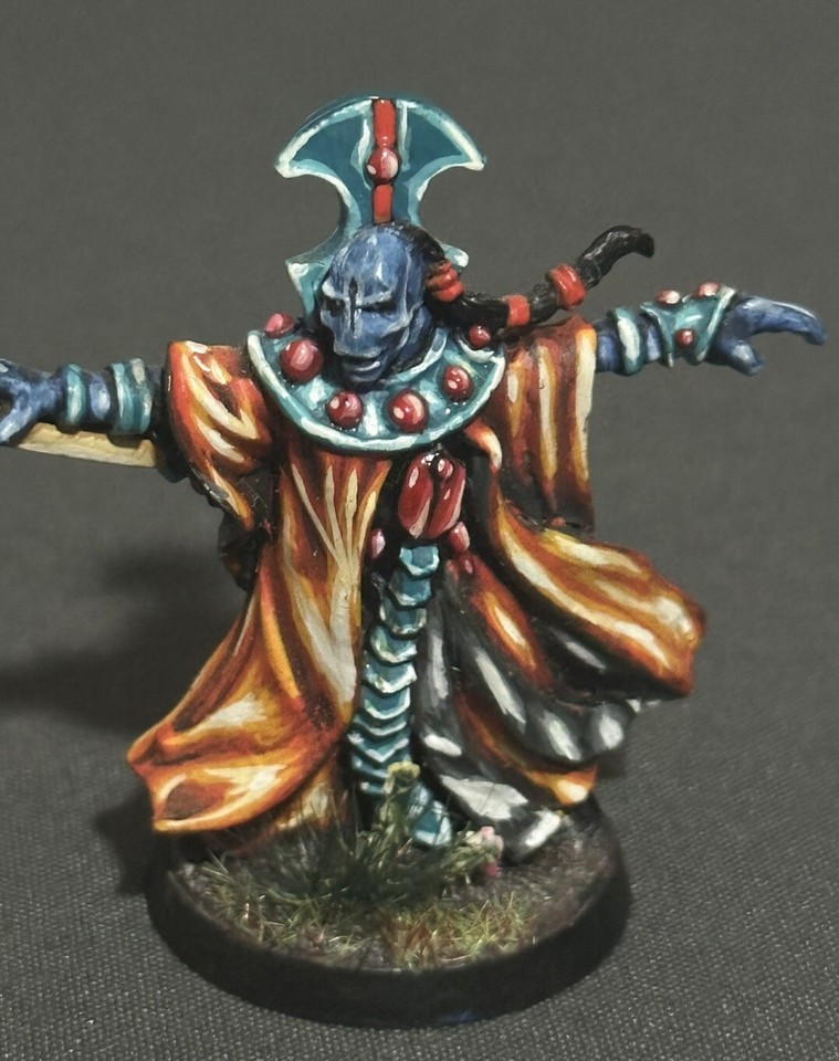 Warhammer 40k Tau Empire Ethereal Pro Painted w/ Honour Blade Metal OOP ...