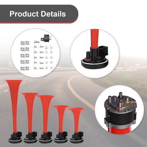 Five-tube Air Horns Plays Dixieland for Any Vehicle Musical Air Horn ...