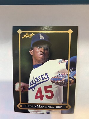 1992 Leaf Gold Rookies Pedro Martinez Los Angeles Dodgers #BC3 Baseball ...