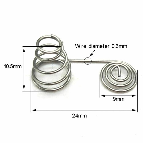 AA / AAA Batteries Spring Contact Terminal Positive / Negative ...