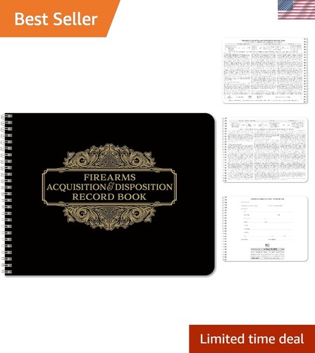 Elegant ATF Gun Log Book - 11" x 8.5" Wire-O Design for Effective ...