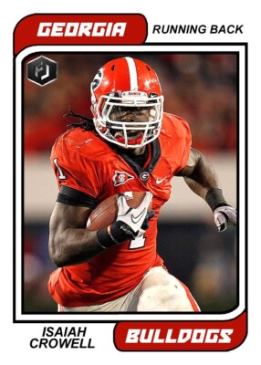 ACEO ISAIAH CROWELL GEORGIA BULLDOGS CUSTOM HAND MADE ART CARD | eBay