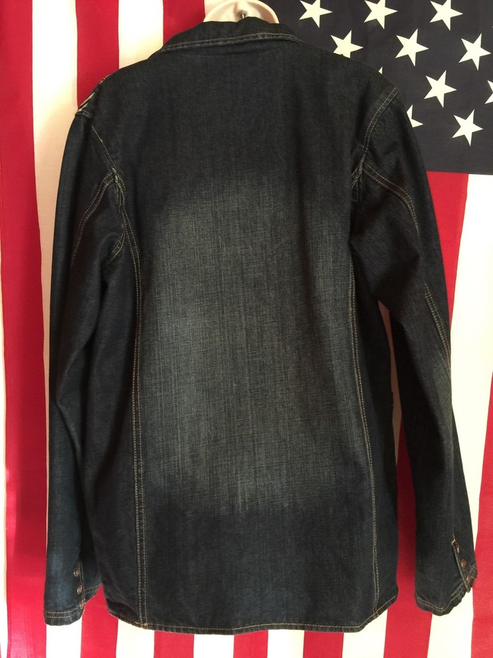 Women's G Unit Built To Last Blue Denim Long Sleeve Jacket Size XL | eBay