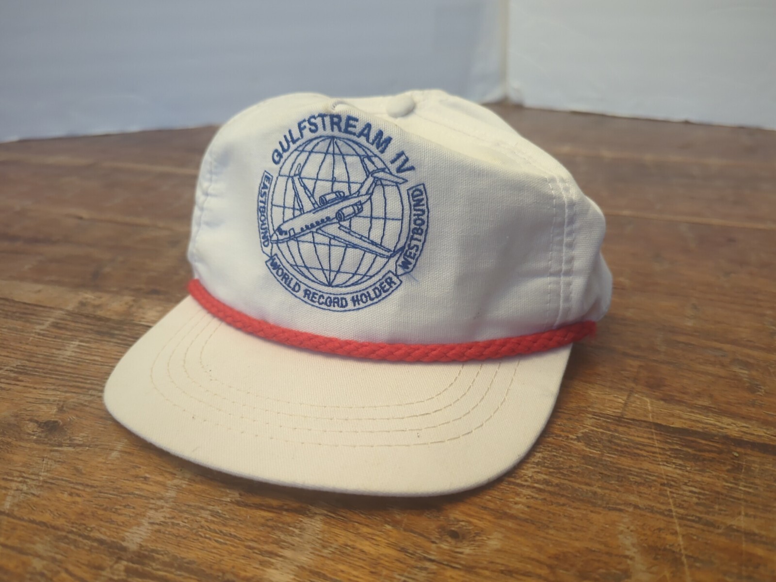 Gulfstream IV World Record Holder Cap Hat White Vinta… - Gem
