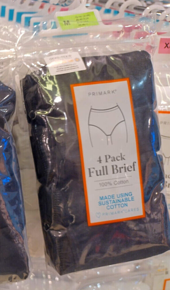 New Primark Ladies Women Full Briefs Knickers Underwear 100% Cotton 4 ...