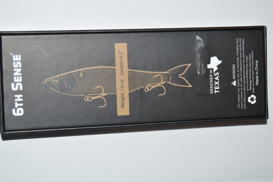6th sense draw 6.5" glide bait 1oz suspending slow sinking 4k shad | eBay