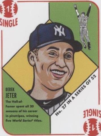 2021 1951 Topps by Blake Jamieson - Derek Jeter #27 Red Back for sale ...