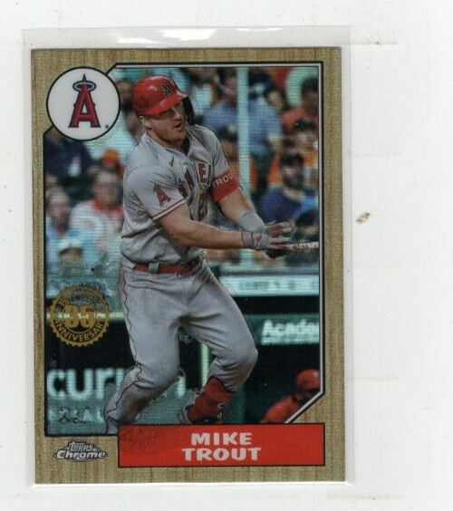 2022 Mike Trout Topps Chrome 35th Anniversary #87BC-1 Free Shipping ...