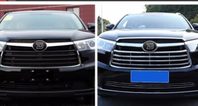 Fit 2014 2015 2016 TOYOTA Highlander Front Bumper Upper+Lower Grille ...