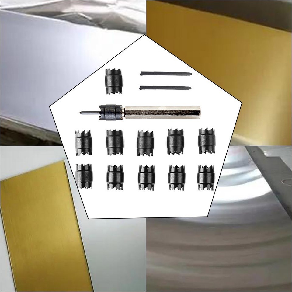 14 Pack Spot Weld Double Sided Cutter Sets, Spot Drill Bit Welder Cut ...