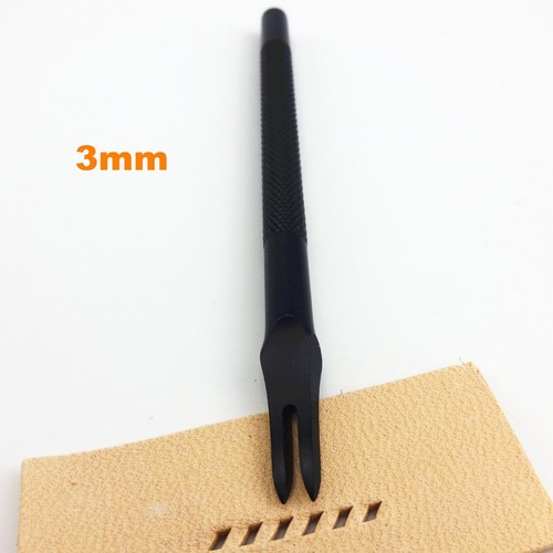 1pc 3mm 2 Prong Leather Craft Sewing Stitch Diamond Chisel Prick Iron ...