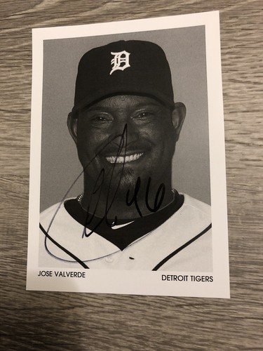 Jose Valverde Autograph Baseball Player Detroit Tigers Signed | eBay