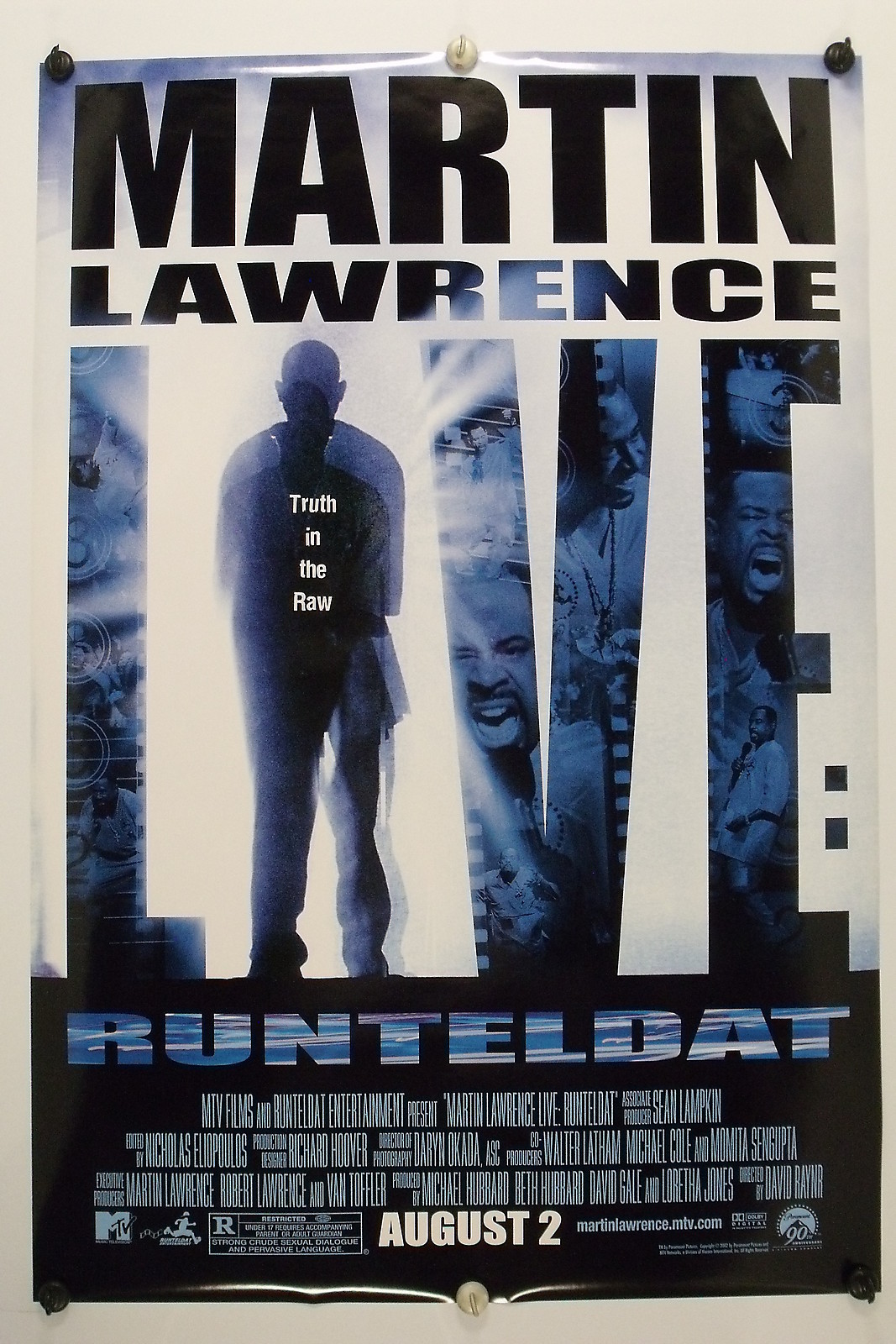Martin Lawrence Live RUNTELDAT - Original Movie Poster - 2002 Rolled DS ...