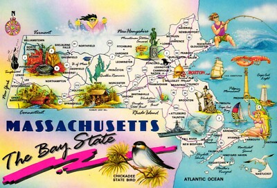The Bay State Massachusetts Radio Postcard | eBay