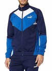 Puma Men's Galaxy Blue Colorblocked Retro Full Zip Track Jacket | eBay