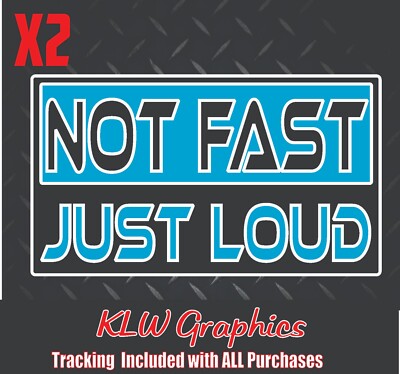 Not Fast Just Loud Decal Stickers Turbo Diesel Truck 7.3L 6.6L Def JDM ...