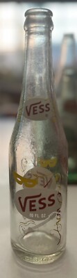 Vintage Vess Soda Bottle 10 Oz Double Sided ACL Music Theme 1960s EUC ...
