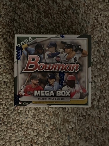 2024 Bowman Baseball Mega Box 50 MLB Trading Cards 2 Chrome Packs ...
