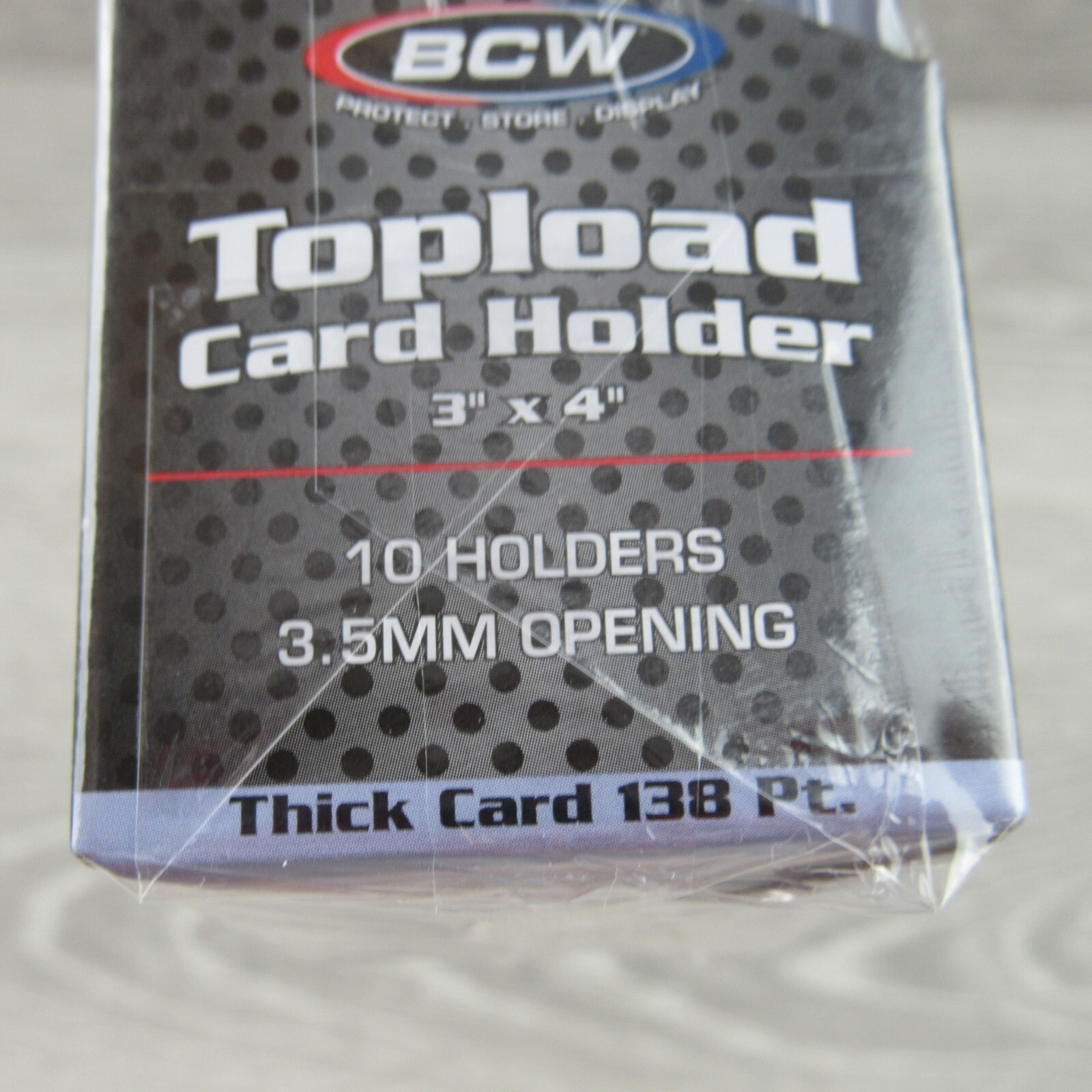 BCW 3X4 Thick Card Topload Holder 138 PT Toploader Sports Gaming (10 ...
