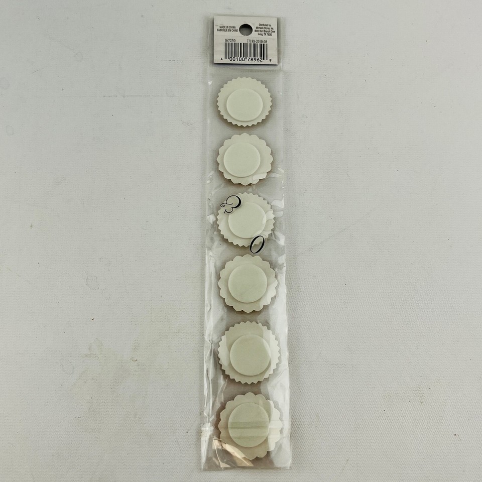 Recollections Dimensional Stickers Round Floral Green Pink Gold Foil 1 ...