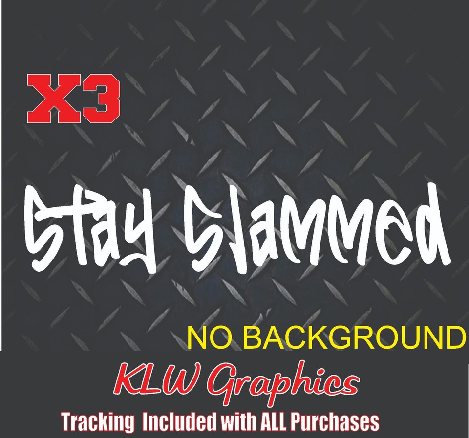 Slammd Decal Sticker Pssst Air Ride Bagged Truck Car s10 C10 4 link JDM ...